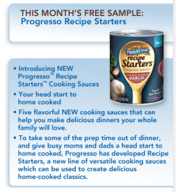 FREE Progresso Recipe Starters Cooking Sauce!! First 10000! - Wheel N ...