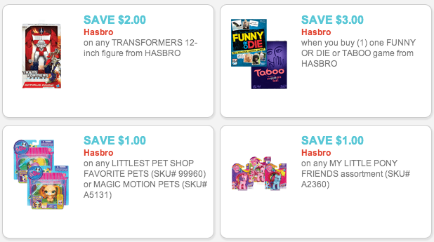 $90 in Hasbro Toy Coupons!!! Print Now!!! - Wheel N Deal Mama