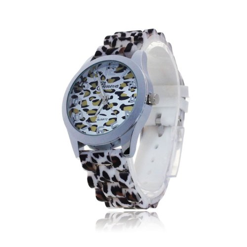 Leopard Silicone Watch only $5.69 Shipped - Wheel N Deal Mama