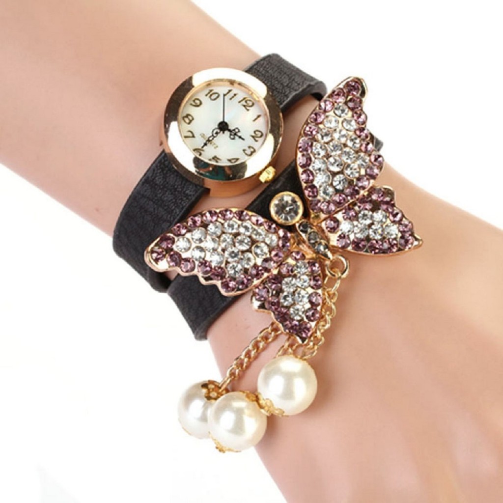 Crystal Butterfly Watch only $4.96 + FREE Shipping! - Wheel N Deal Mama