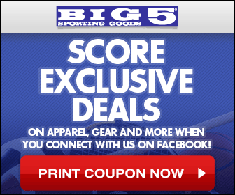 Big 5 Sporting Goods: Get Exclusive Coupons + Offers! - Wheel N Deal Mama
