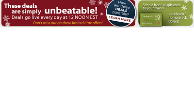 Sign up with No More Rack and get 5 $10 gift cards to send to friends ...