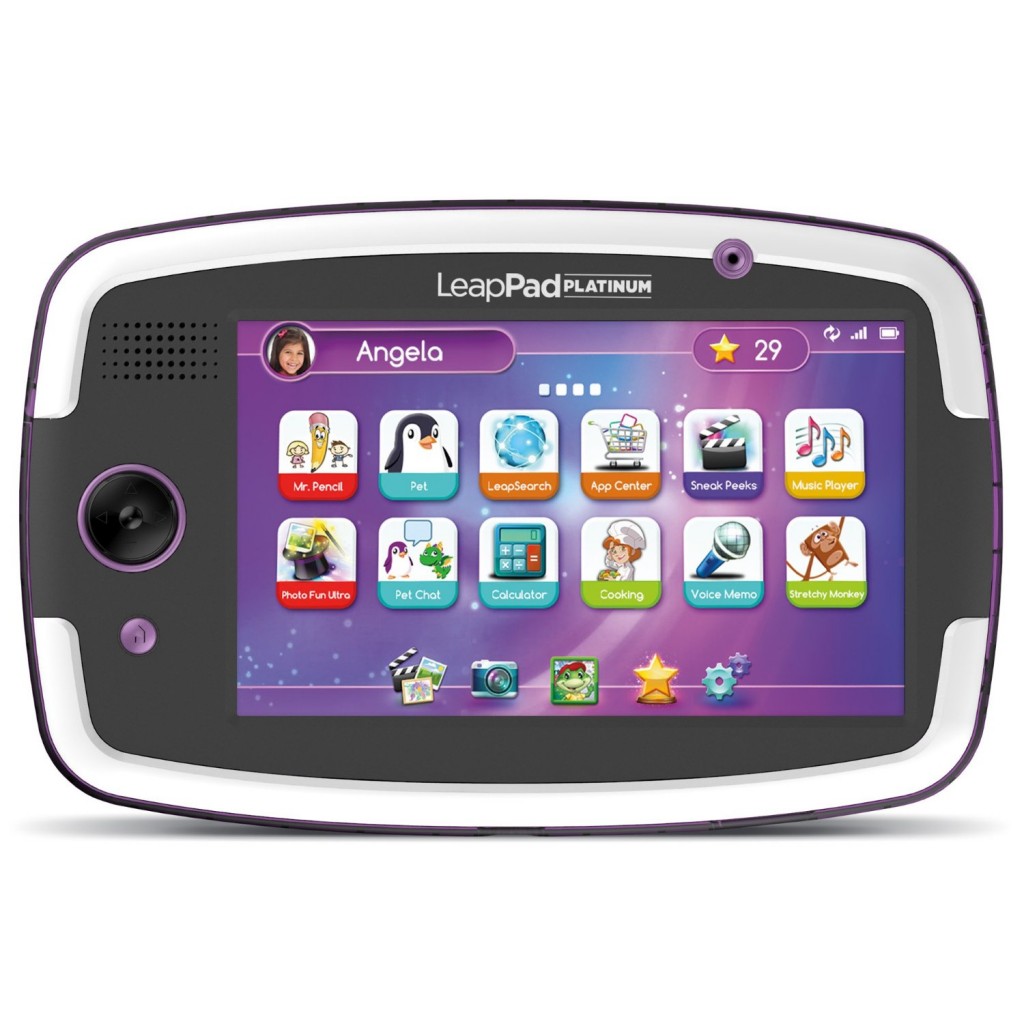 LeapFrog LeapPad Platinum Kids Learning Tablet, Purple/Green ONLY $64. ...