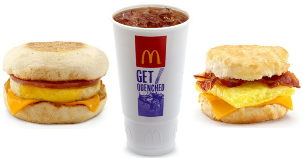 FREE Large Soft Drink with ANY Purchase, BOGO Breakfast Sandwich at ...