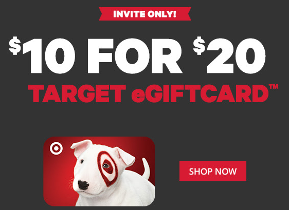 $20 Target eGift Card ONLY $10 at Groupon (Available for Select Email ...