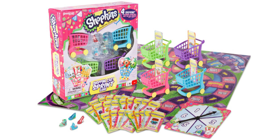50% Off Shopkins Shopping Cart Sprint Board Game $8.49 - Wheel N Deal Mama