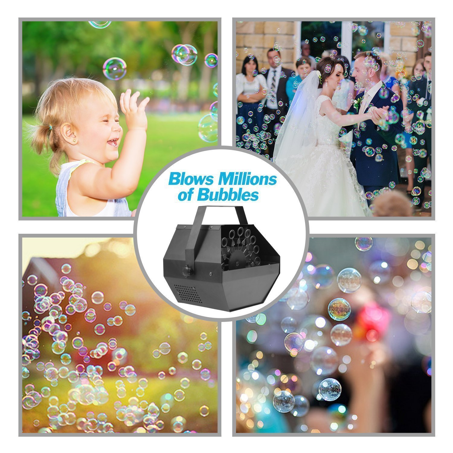 Theefun Wireless Remote Control Bubble Machine $33.87 Shipped - Wheel N ...