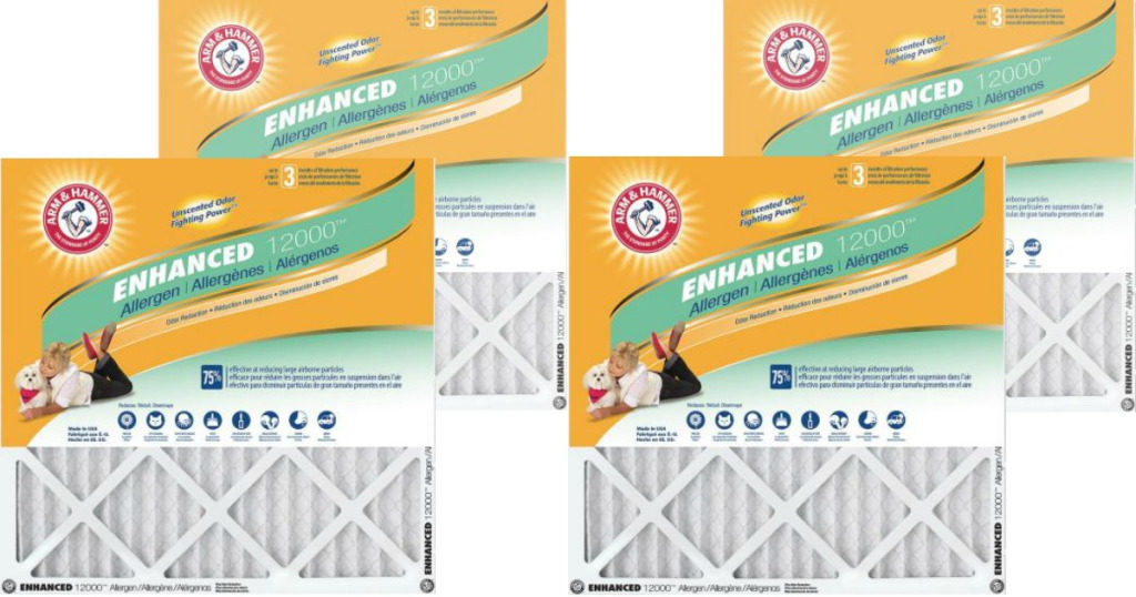 Arm & Hammer Air Filter 4-Packs $19.99 Shipped - Wheel N Deal Mama