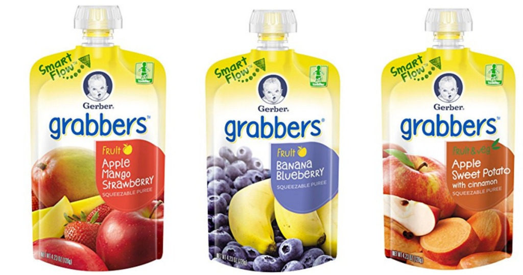 Gerber Grabbers Fruit & Veggies 18-Count Pack $12.42 Shipped - Wheel N ...