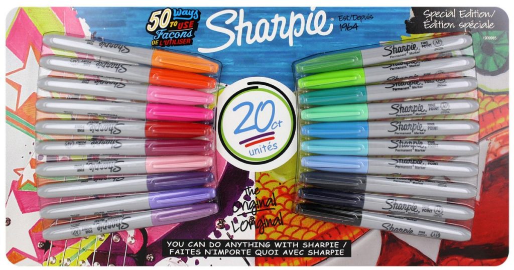 Pack of 20 Sharpie Permanent Markers $7.99 (reg. $35.91) - Wheel N Deal ...