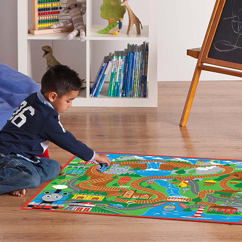 Thomas and Friends Blue Mountain Game Tall Rug w/ 2 Trains $9.98 (Reg ...