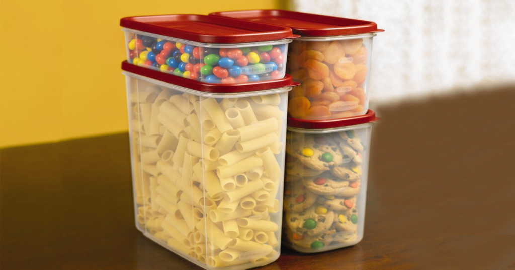 Rubbermaid 8-Piece Modular Food Storage Canister Set $15.49 - Wheel N ...
