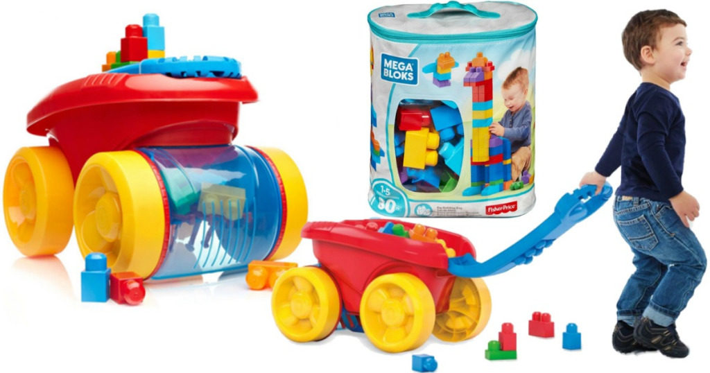 Mega Bloks Scooping Wagon & 80-Piece Bloks Set $16.46 - Wheel N Deal Mama