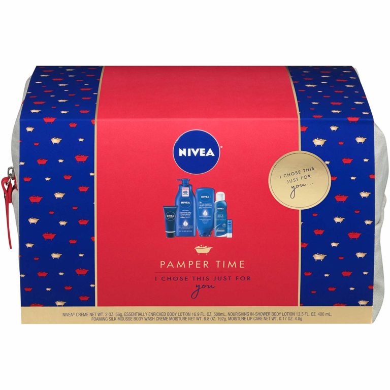 NIVEA Pamper Time Gift Set - 5 Piece Luxury Collection of Moisturizing ...