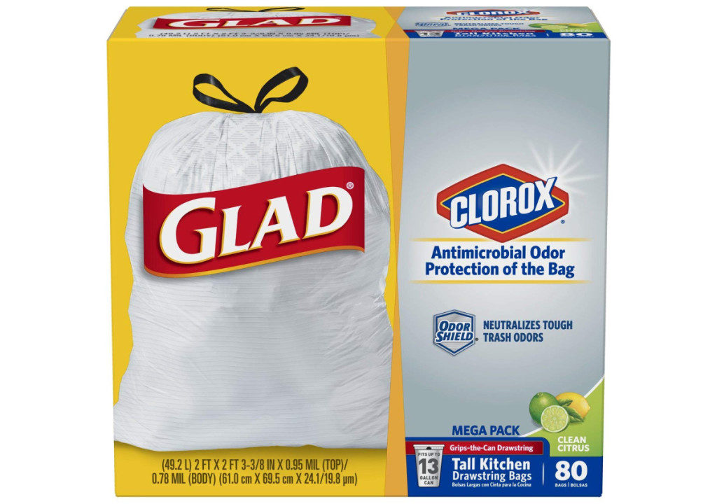 Glad Tall Kitchen Drawstring Trash Bags 80-Count $10.49 Shipped - Wheel ...