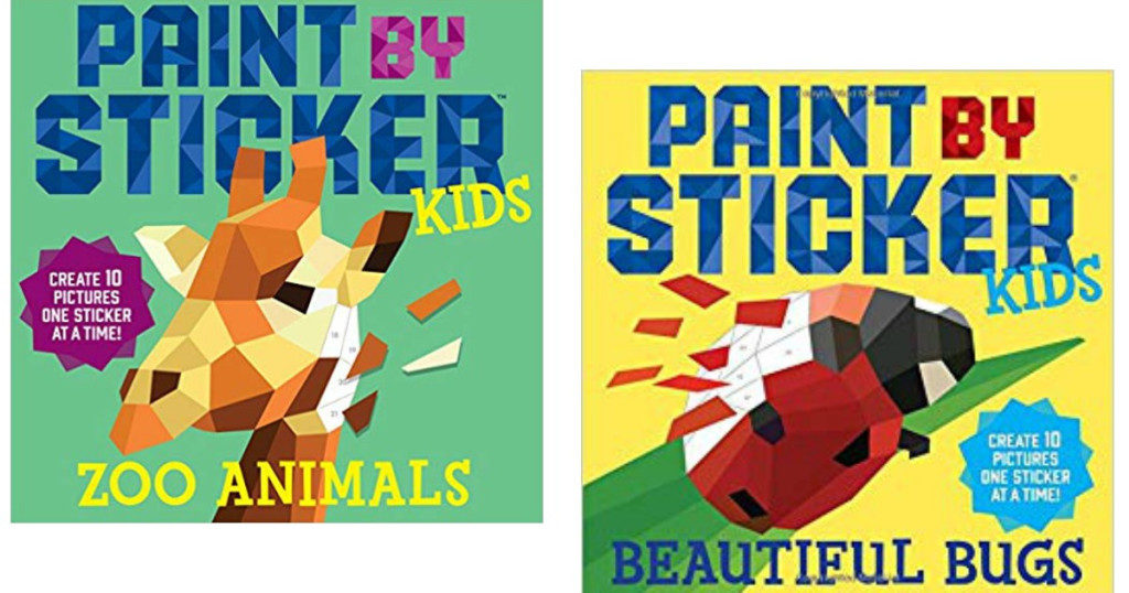 Paint by Sticker Kids Zoo Animals Activity Book as Low as $5.20 - Wheel ...